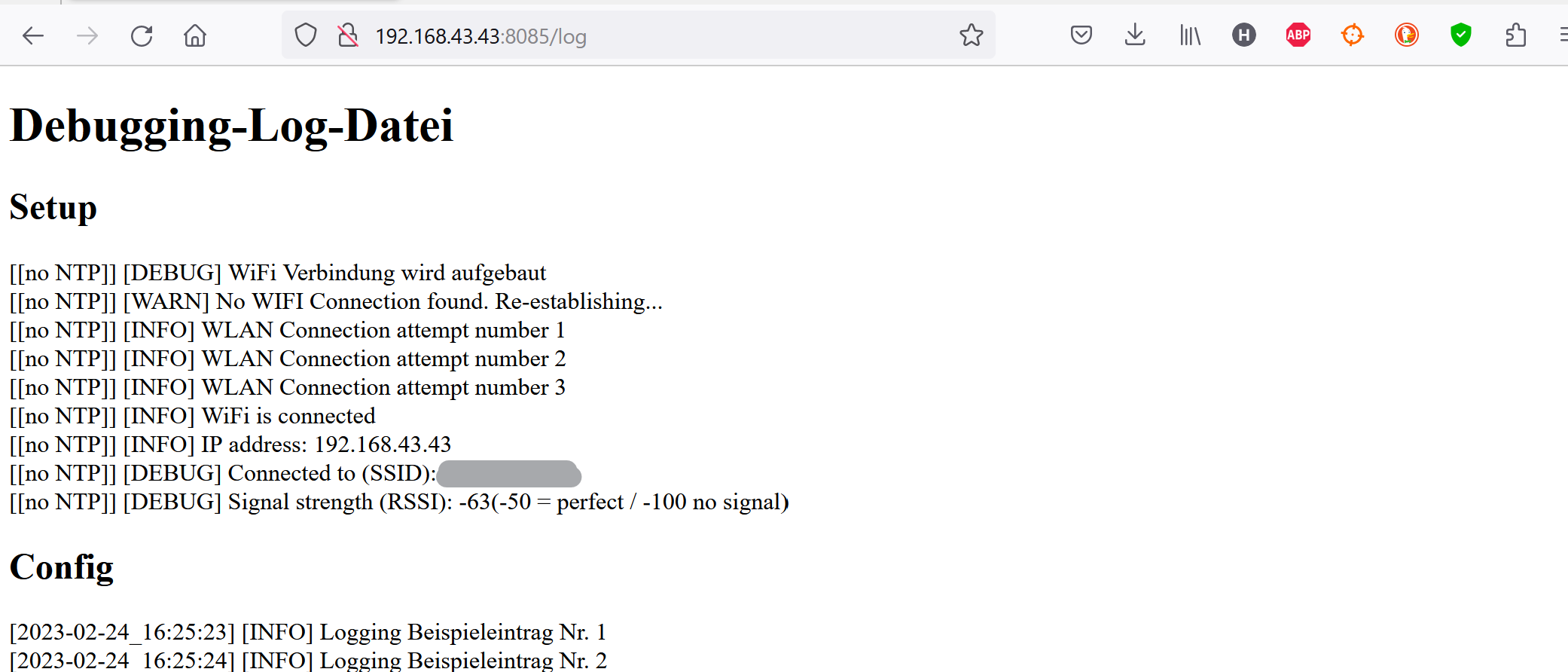 Debugging per Logging und für ESPs mit WLAN – OER Informatik