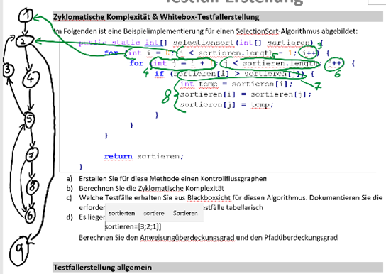 Testfallerstellung – Übungsaufgaben – OER Informatik